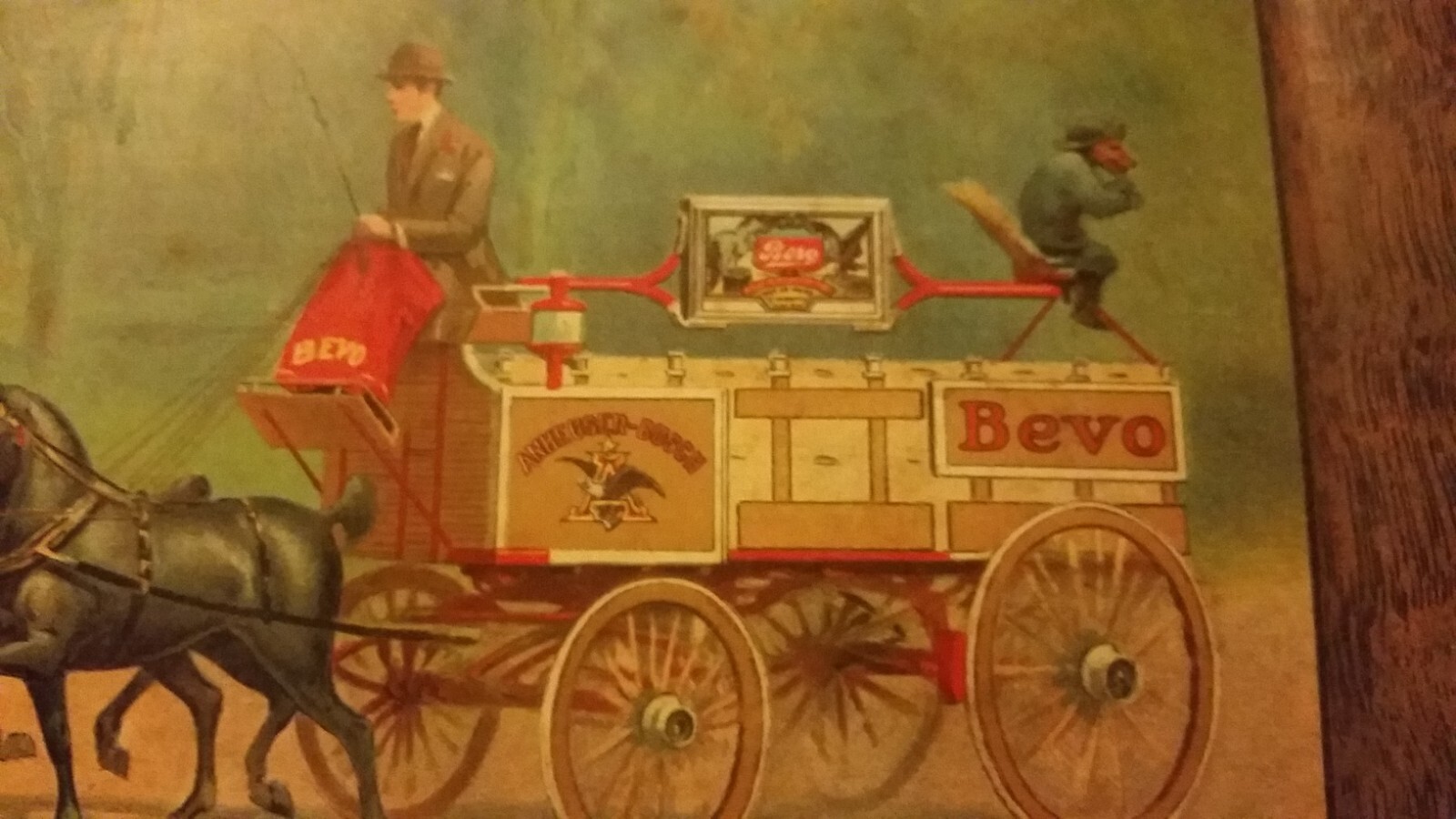 PROHIBITION BEVO BEVERAGE / BEER METAL TIP TRAY AHNEUSER BUSCH BRG ...