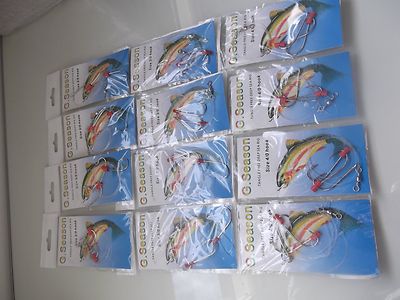 12 tangle free fishing rigs (for tylor/salmon/snapper/pinky/flathead ...