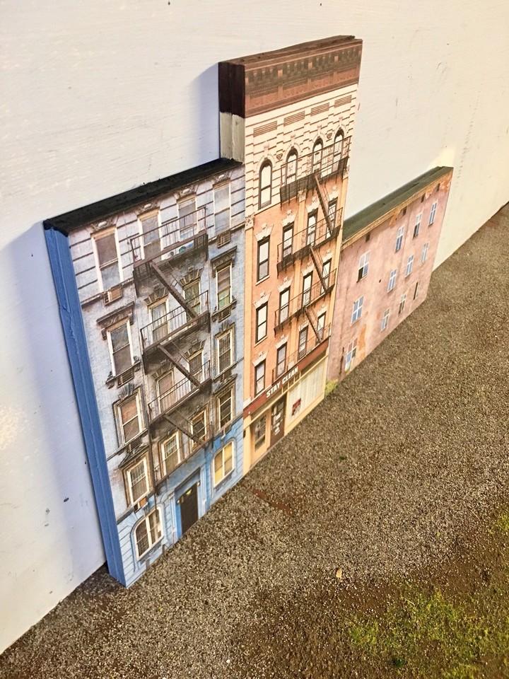 HO Scale Apartment #1 Combo Building Flat / Front WITH LEDS !!! - 3D ...