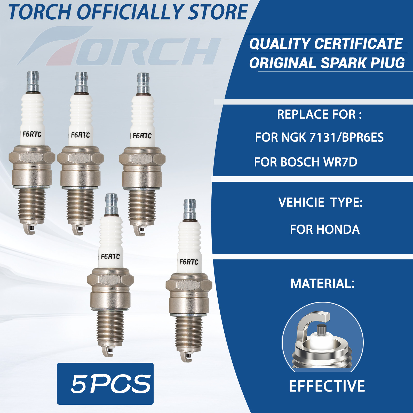 Torch F6RTC - Alternative spark plugs