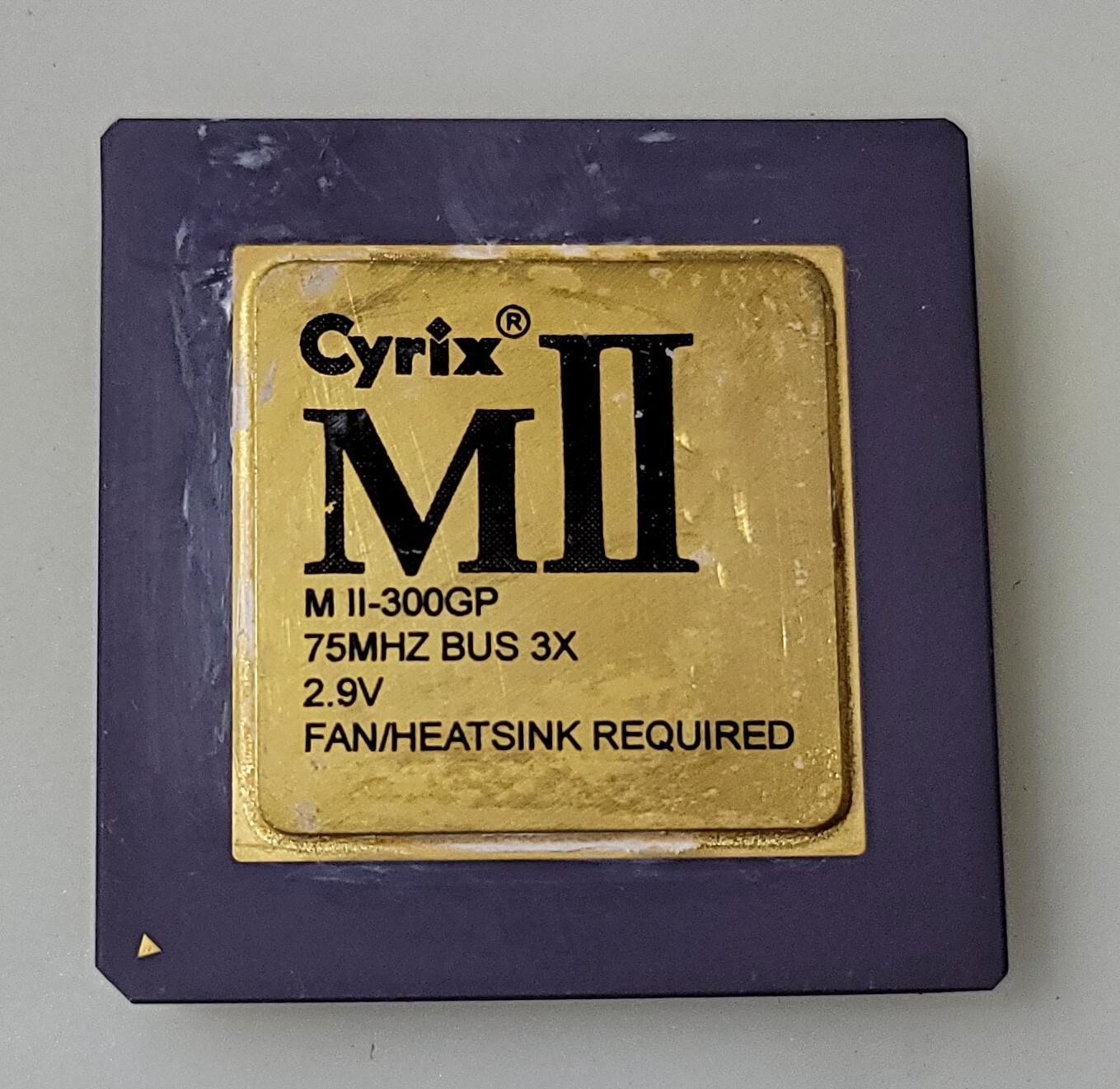 Vintage Rare Cyrix MII MII-300GP 75MHz Bus 3X Processor Collection/Gold ...