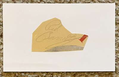 Charles Red Barrett signed cut - Reds Braves debut 1937 | eBay