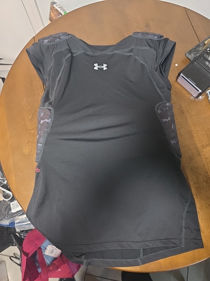 Under Armour 2XL Football Compression Shirt with Padding Fitted Heat ...