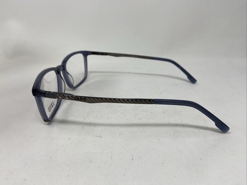 IZOD EYEWEAR IZ 2100 BLUE CRYSTAL CARBON FIBER 54-17-145 EYEGLASSES ...