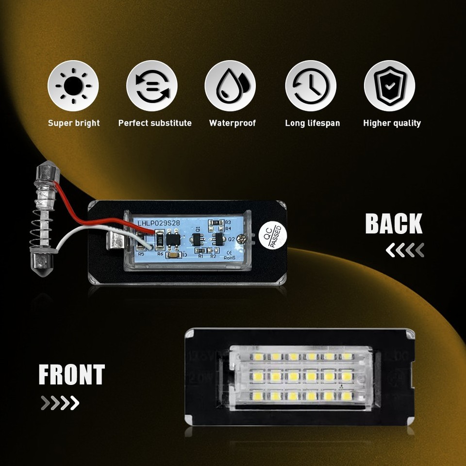 For 07-15 Mini Cooper R56 R57 R58 R59 [FULL LED] License Plate Light ...
