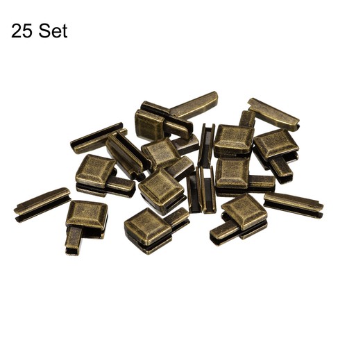 25Sets Zipper Repair Kits, #10 Retainers Box & Insertion Pins, Bronze ...