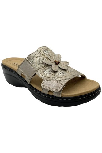 Clarks Women's Merliah Belle Slide Sandals Champange | eBay