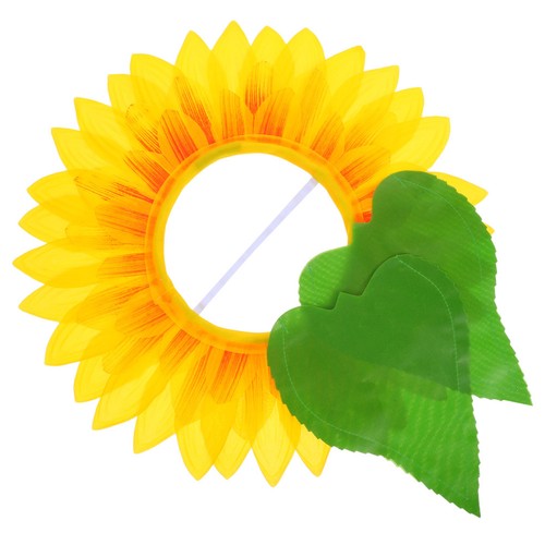 2 Sets Flower Headgear Hat Cosplay Sunflower Headwear With Gloves Fun ...