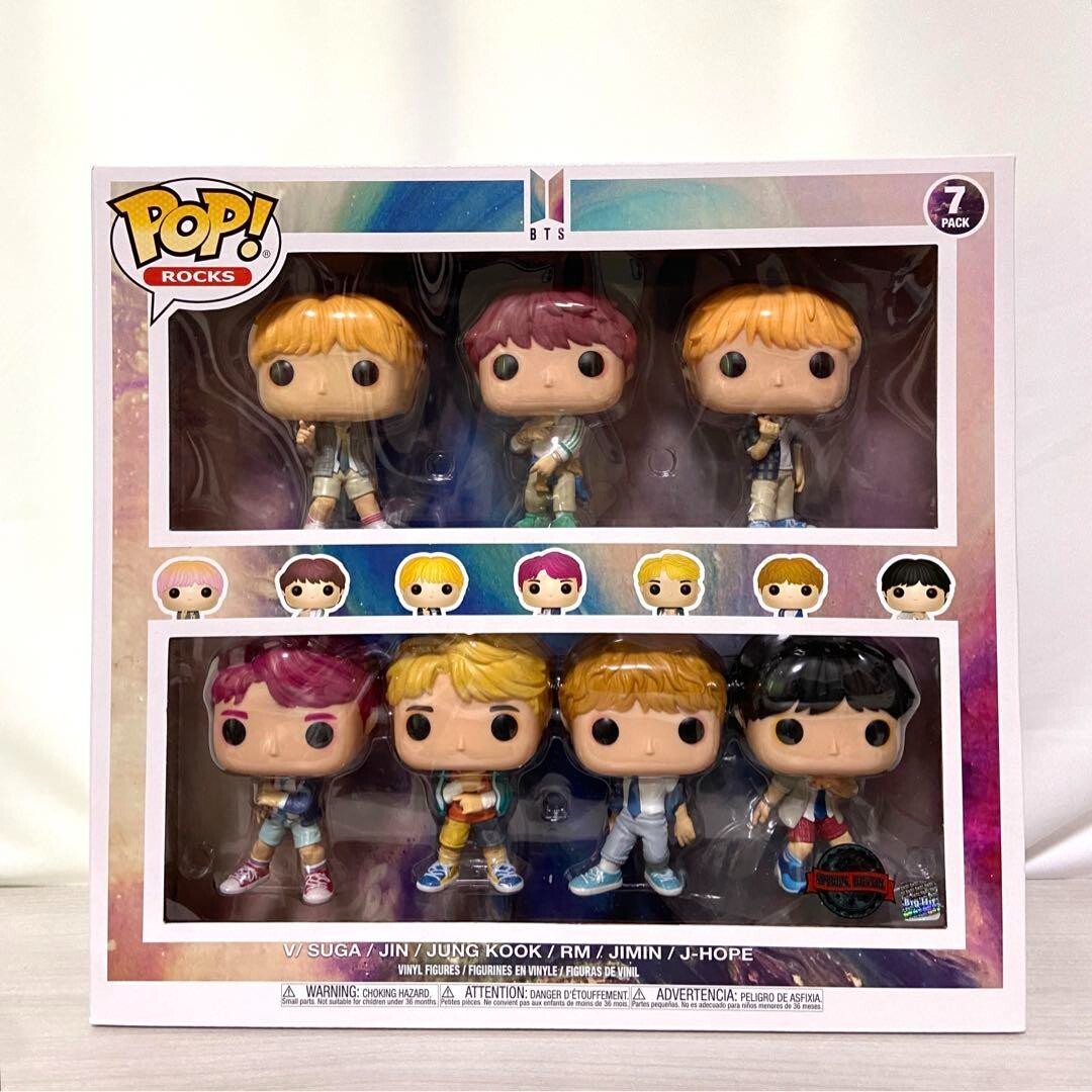 BTS Funko Pop ! 7 Pack Rocks Figure Musician Group Idol Limited Toy K ...