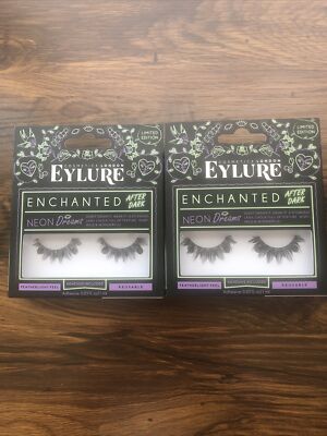 Eylure Enchanted After Dark Neon Dreams Adhesive Eyelashes Reusable NEW ...