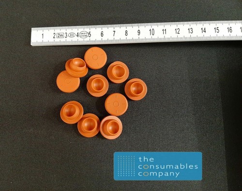 20mm red self healing butyl rubber stoppers Injection ports mushroom ...