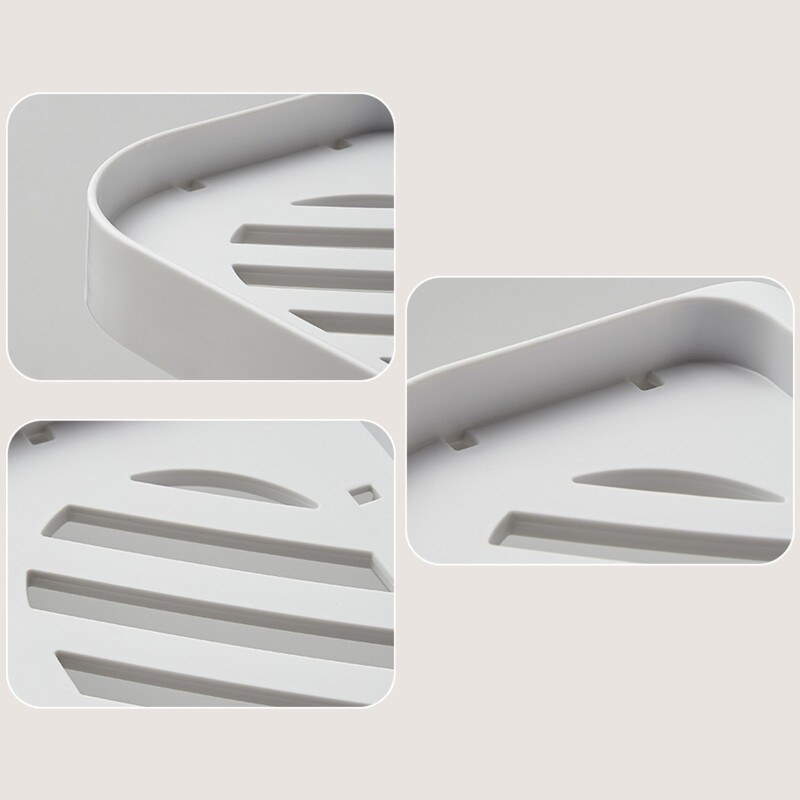 Wall Mounted Hollow Storage Holder Foldable Draining Rack | eBay