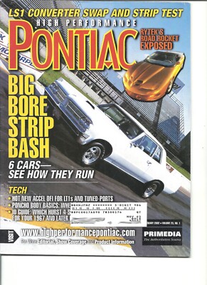 High Performance Pontiac Magazine - January 2002 - 1969 Pontiac GTO Judge | eBay