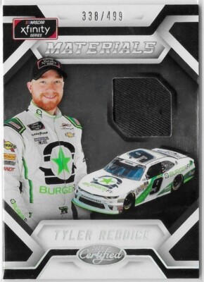 2018 Panini Certified Tyler Reddick Race Used Memorabilia Card /499 | eBay