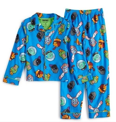 FORTNITE Pajamas Boy's size 14 NeW Battle Team 2 piece Shirt Pants Pjs ...