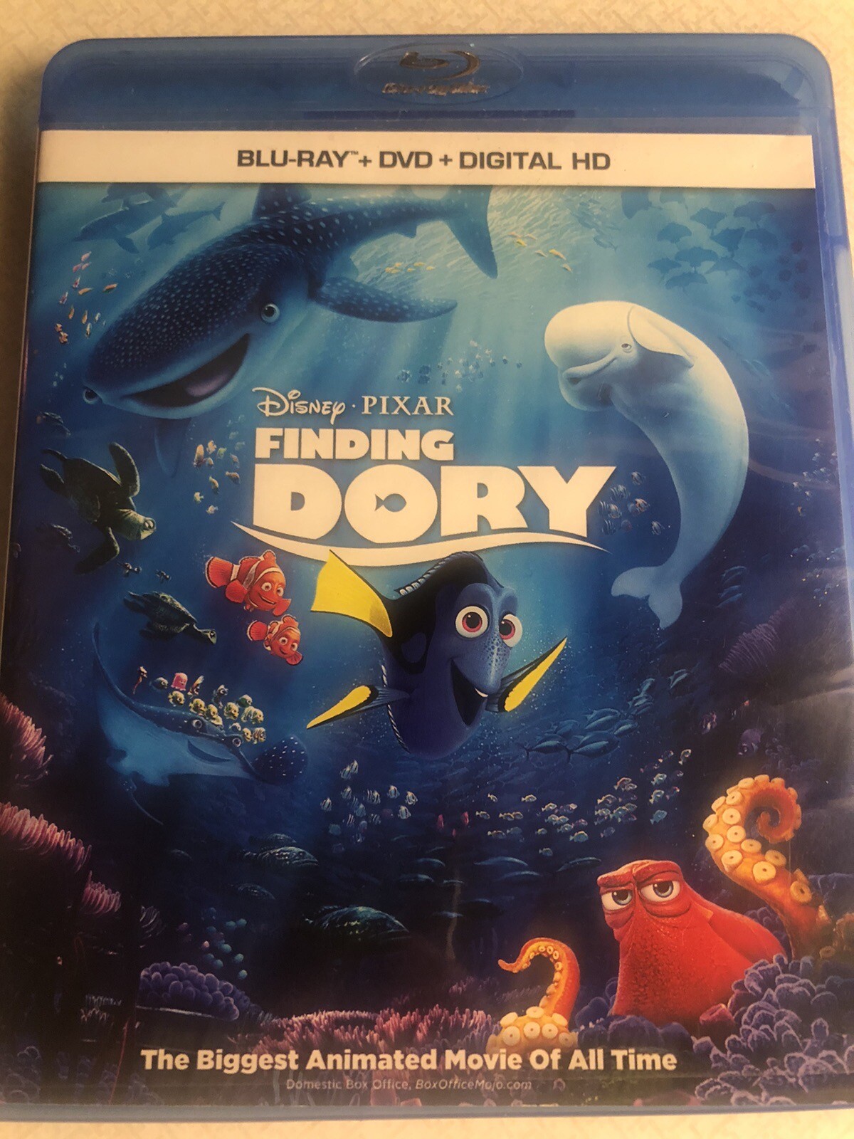 DISNEY PIXAR Finding Dory (2-disc, Blu-ray, +DVD, 2016) , Pre-owned ...