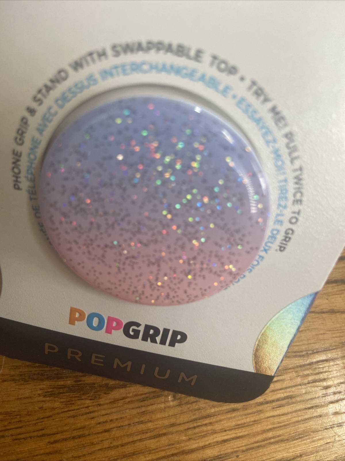 PopSockets Phone Holder Grip Stand Pastel Glitter Morning Haze 800446 ...