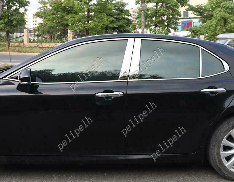 Stainless Steel Chrome Car Window Trim Strip 18pcs For Toyota Camry ...