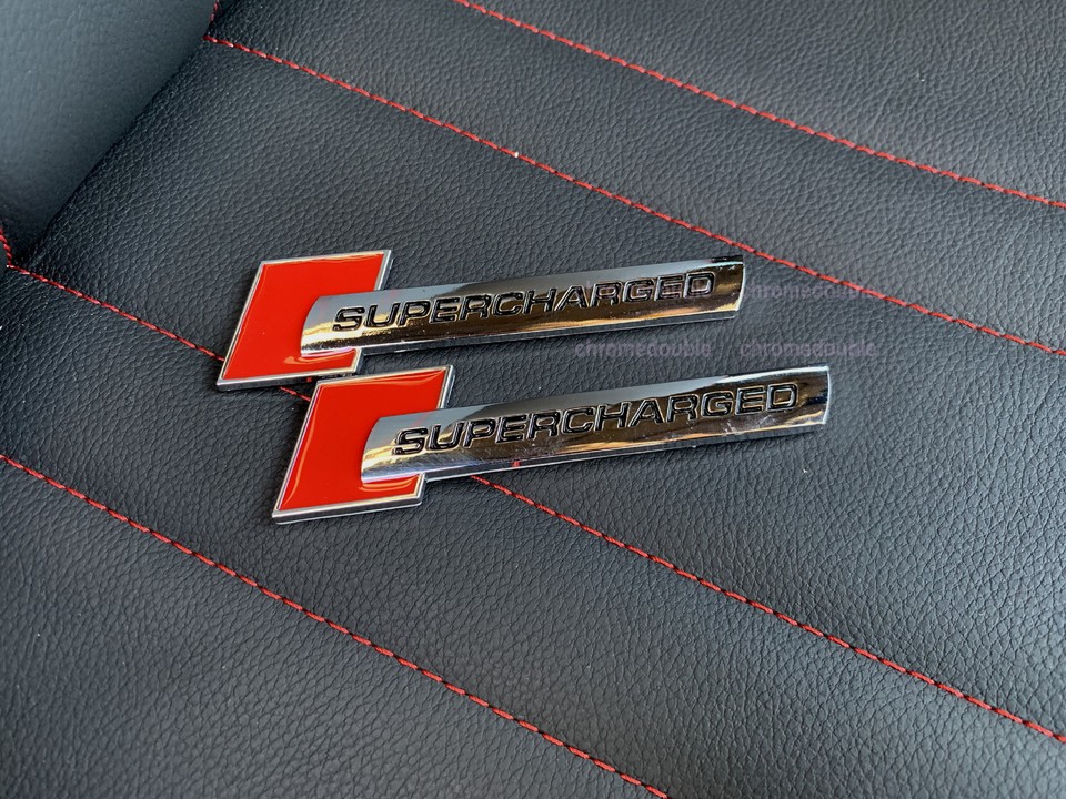 2x 3D SUPERCHARGED Door Step Emblem plate Sills Interior Exterior Badge ...