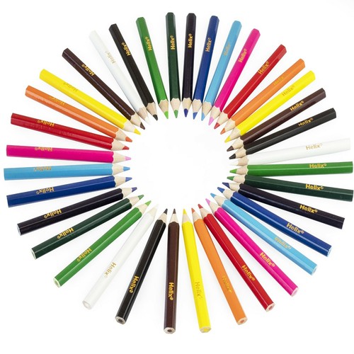 Helix Mini Matite Colorate - Assortiti Colori Brillanti - Confezione Di ...