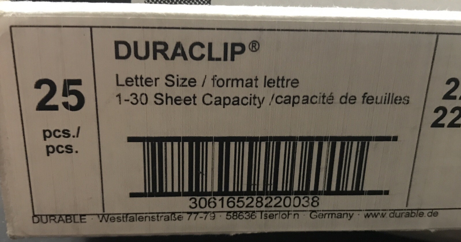 Lot Of 25 DURABLE Duraclip Report Covers - Letter - 8 1/2" x 11"- 30 ...