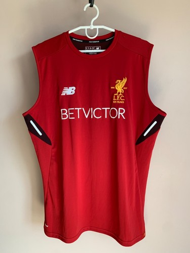 Liverpool 2017/18 Training Vest Shirt New Balance Soccer Jersey Size XL ...