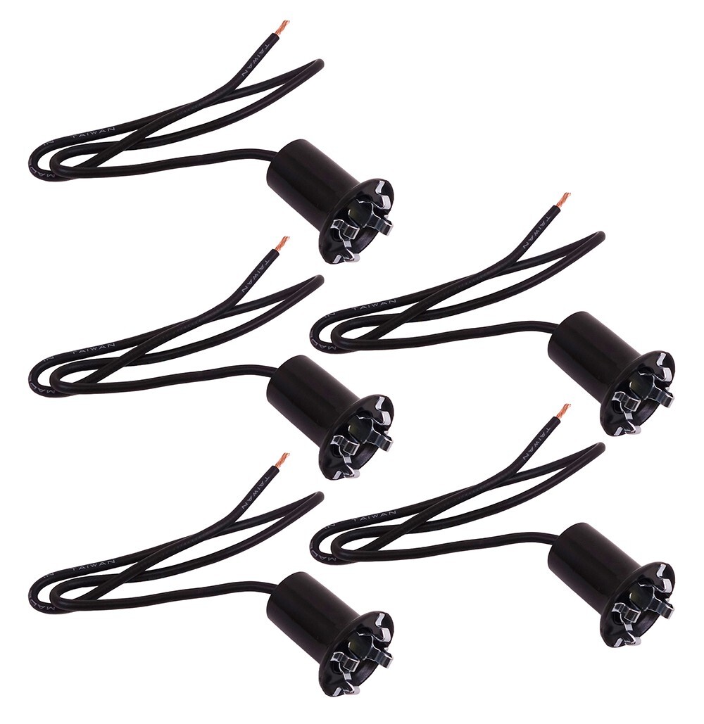 1951 1952 1953 1954 CHEVY GMC TRUCK DASH LIGHT SOCKET W WIRE 5PC PT-21 ...