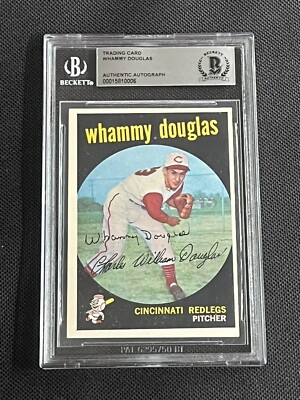 WHAMMY DOUGLAS 1959 TOPPS SIGNED AUTOGRAPHED CARD #431 BECKETT BAS ...