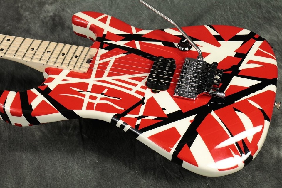 EVH Striped Series Red with Black Stripes Edward Van Halen Signature ...