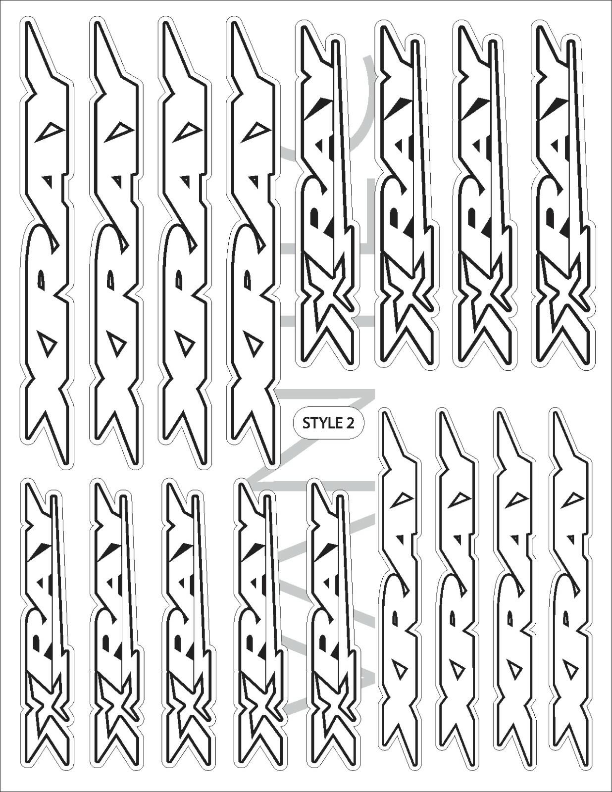 Xray RC Sticker Decal buggy cars truck XB4 XB2 XT2 XB8 GTX8 | eBay