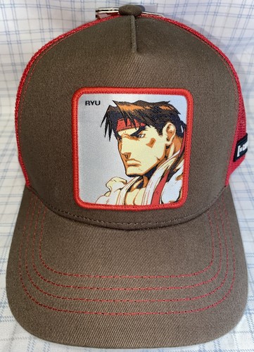 CAPSLAB x Street Fighter Ryu Red Snapback Hat - Trucker Hat - OSFA ...
