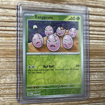 Exeggcute 102/165 Reverse Holo Scarlet & Violet 151 Common Pokémon Card ...