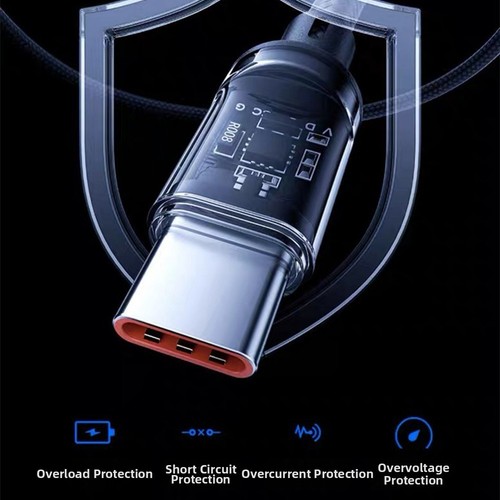 1M 2M Nylon USB C Charge Cable 120W for Camp Snap CS8 Digital Video ...