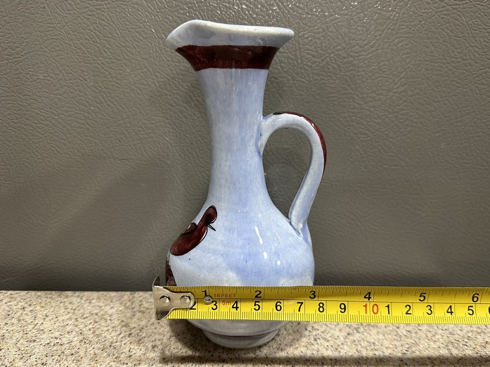 Vintage Pottery Ceramic 6” Pitcher Style Vase Bird Made In Mexico in ...