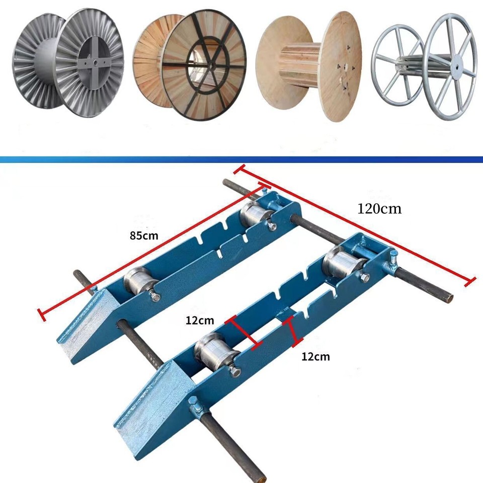 Heavy Duty Cable Drum Roller Stand Cable Reel Dispenser for reels 11.8 ...