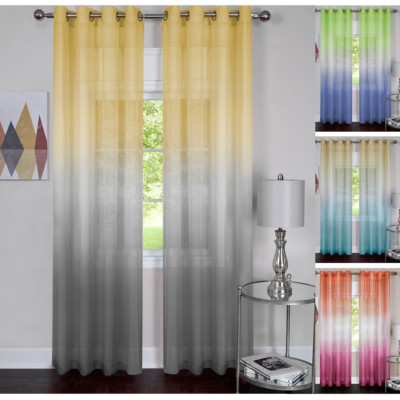 Multi Coloured Voile Curtains | Homeminimalisite.com