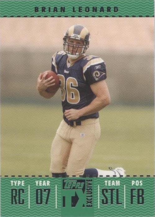 2007 Topps TX Exclusive - Brian Leonard #156 /799 (RC) for sale online ...