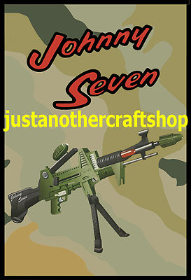 Johnny Seven OMA One Man Army 1964 A3 Large Size Poster Advert Sign ...