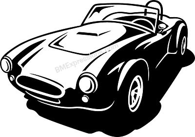 Shelby Cobra Hotrod Roadster Vinyl Decal Your Color Choice Sticker | eBay