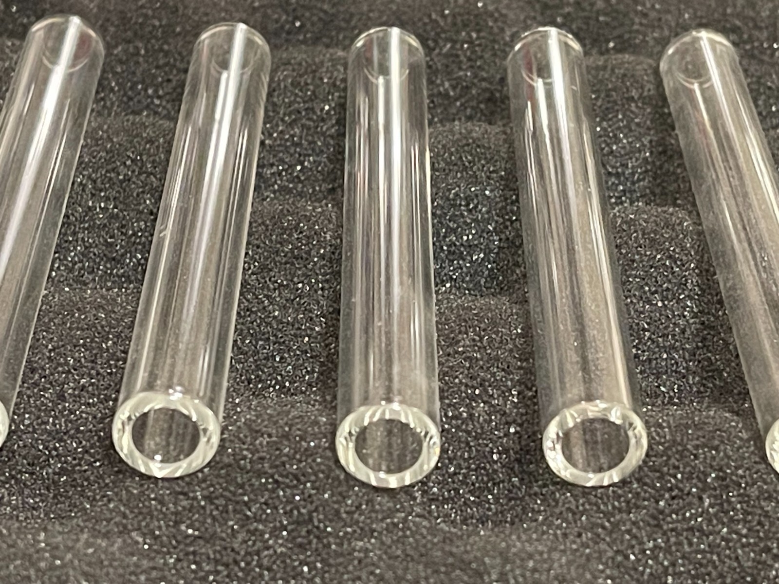 (100 Pieces) 4 Inch Clear Pyrex Glass Blowing Tube 12mm OD 8mm ID 2mm ...