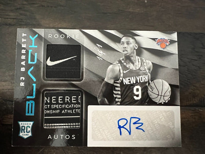 2019 Panini Black Rj Barrett Variation Dual Nike Patch RPA True 1/1! | eBay