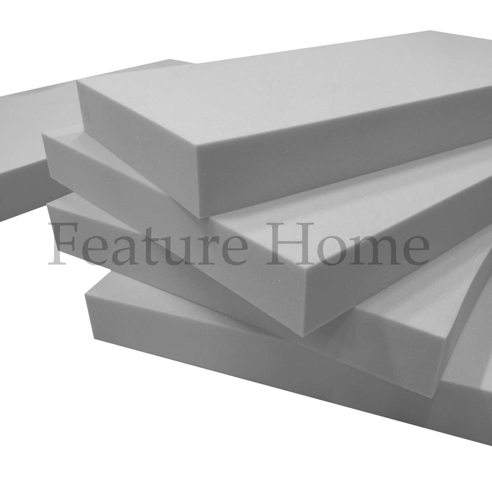 Feature Home Grey Upholstery Foam Cushion 63"x18"x3" – Cut to Size Pad ...