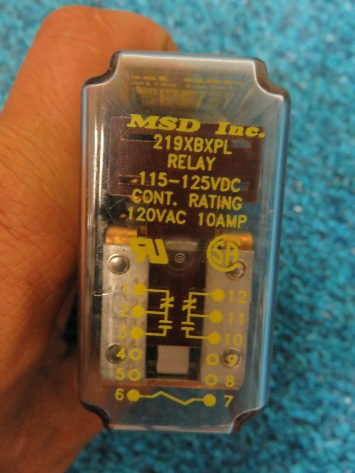 MSD INC 219XBXPL RELAY NO BASE | eBay