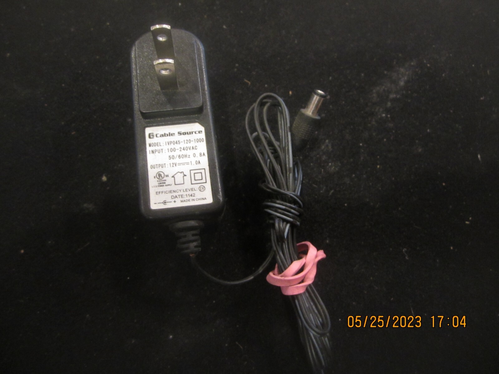 Cable Source IVP045-120-1000 AC DC Power Supply Adapter 12V 1A 1000mA ...