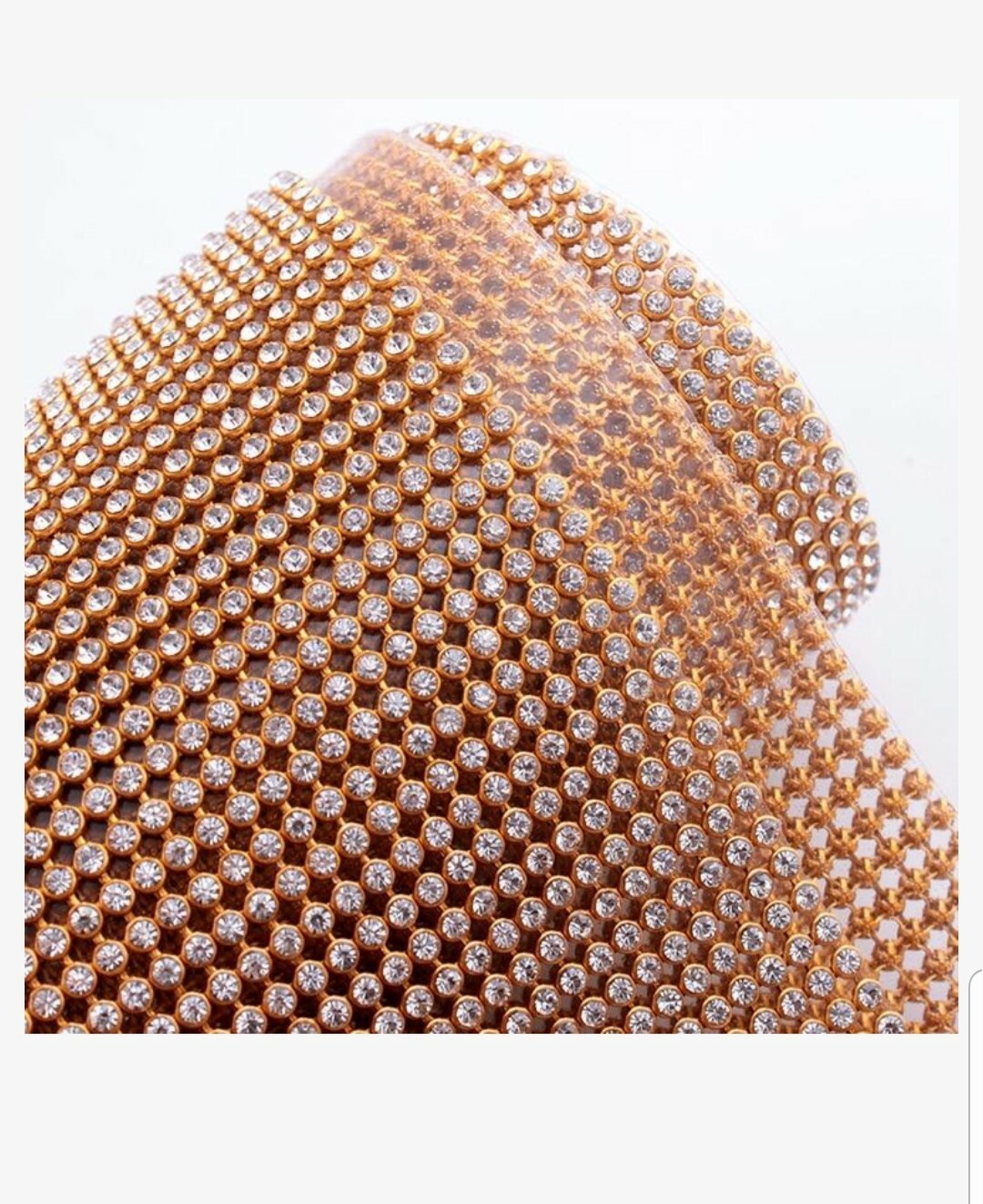 ALUMINIUM GOLD BASE RHINESTONE SHEET, SS8, 45*120CM | eBay