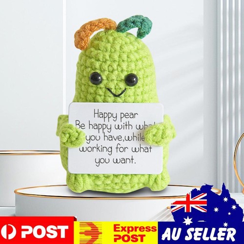 Cute Wool Knitting Doll Hand-Stitched Good Luck Gifts for Kids (Green ...