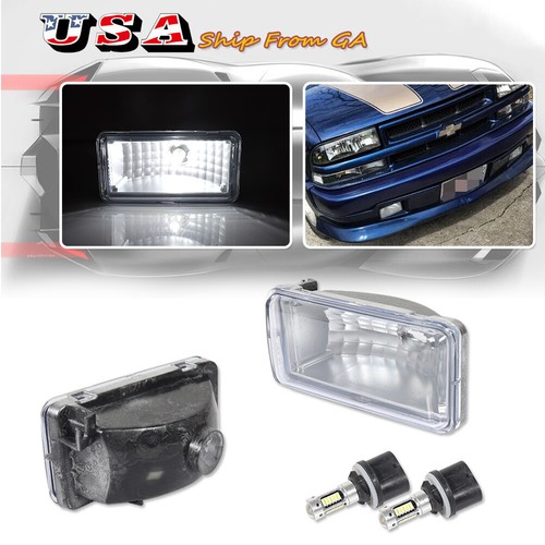1998-2004 Chevy S10 Pickup Blazer Clear Lens LED Front Bumper Driving ...