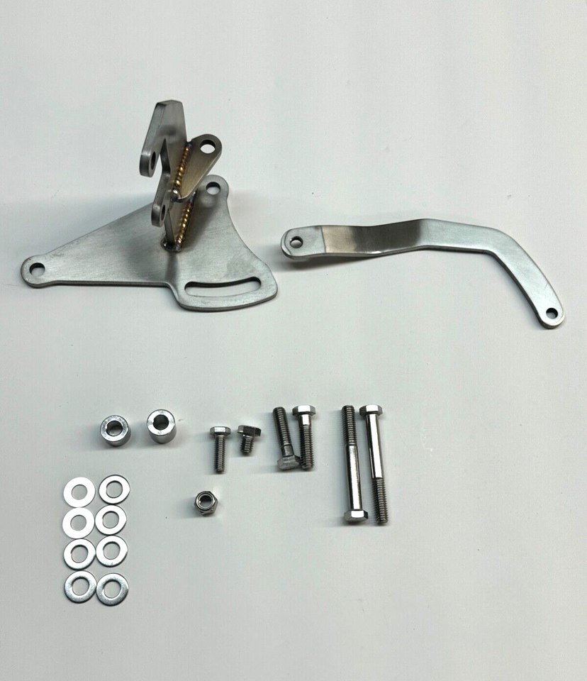 STAINLESS Small Block Chevy Alternator Mounting Bracket Drivers Side ...