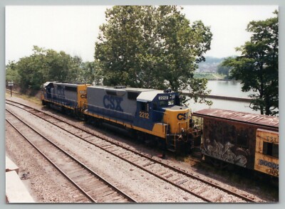 Railroad Photo - CSX #2212 Diesel Locomotive 1990s Freight Train | eBay