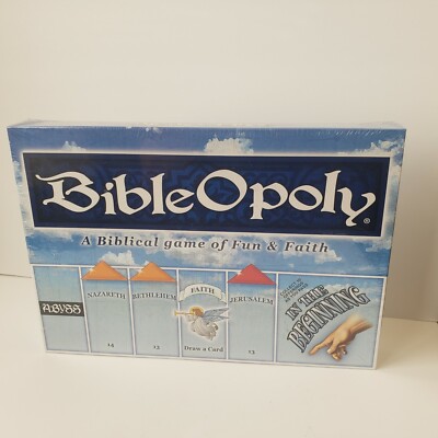 BibleOpoly Board Game Bible Family Themed Monopoly Like Biblical USA ...
